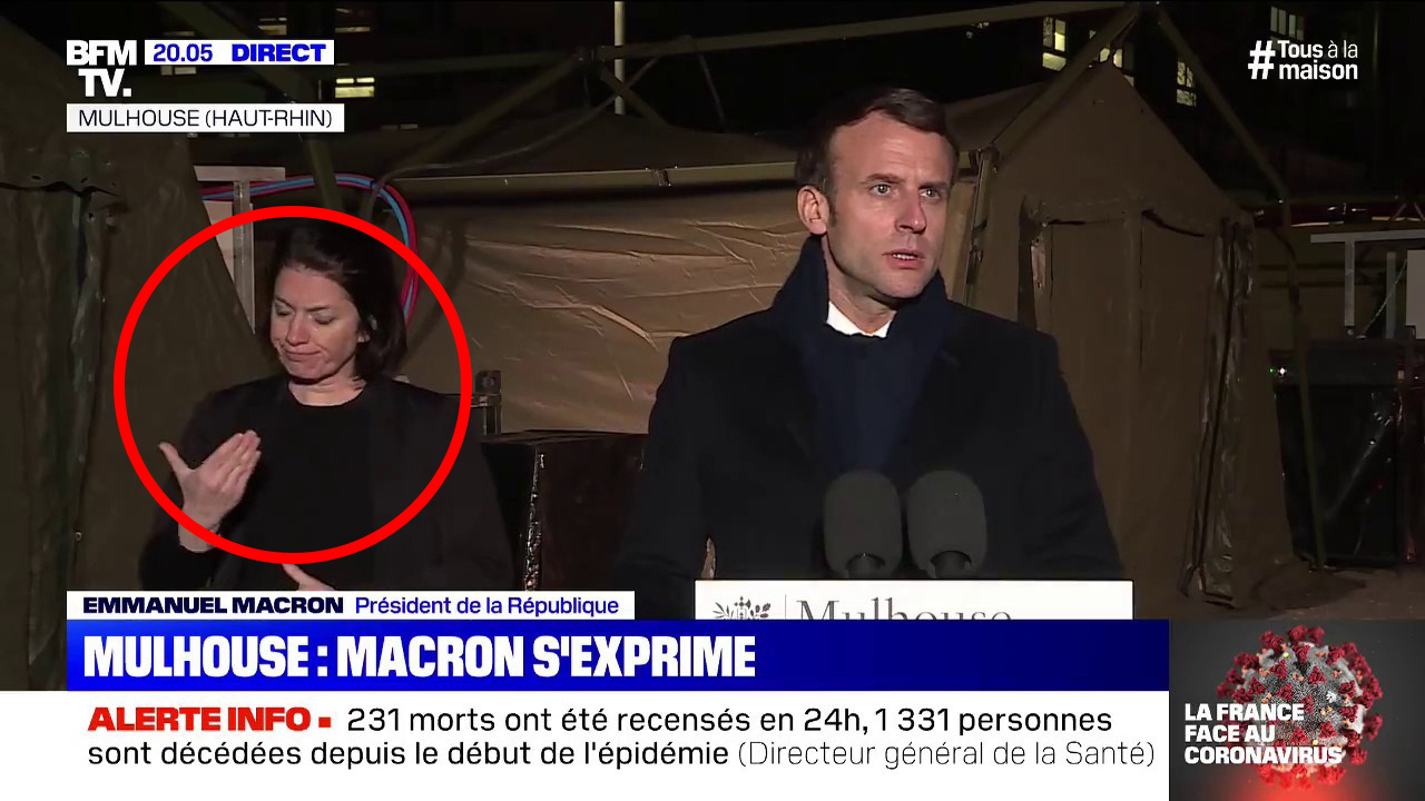 Macron utilisera le mot «stoïcisme» pour voir l'interprète langue des ...